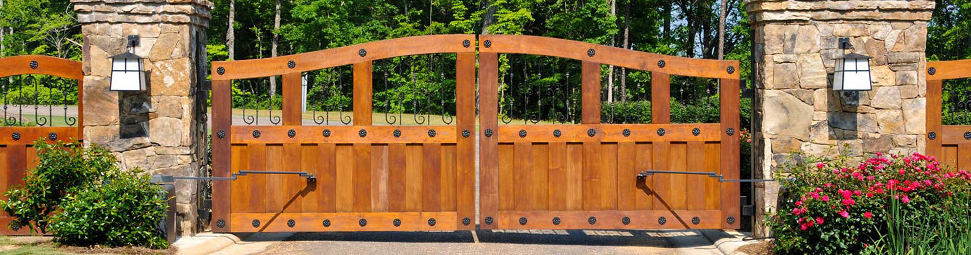 Motorized Driveway Gate - Affordable Motorized Swinging Driveway Gate